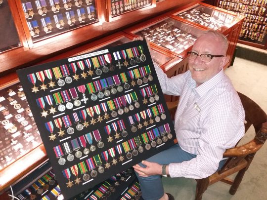 Close-up medal session - The Green Howards Museum